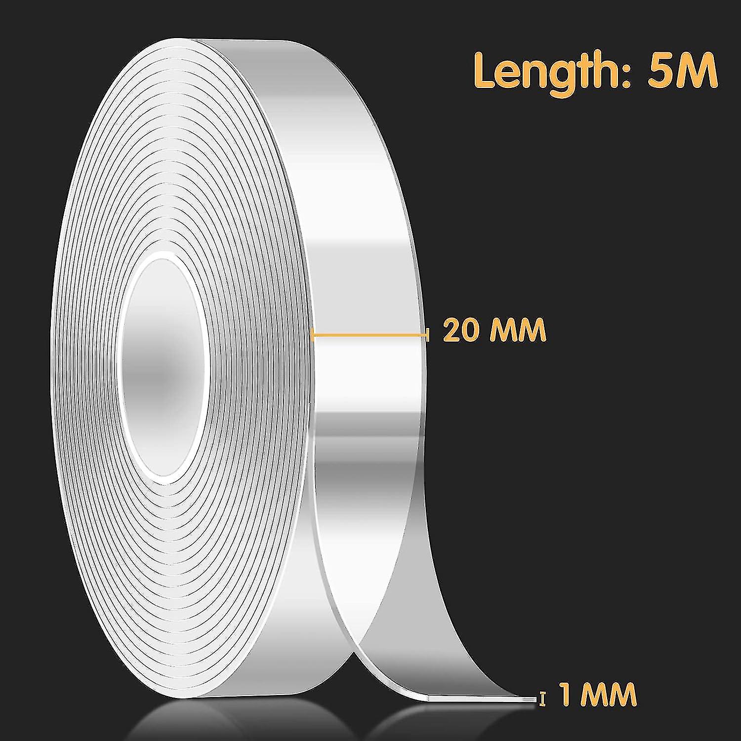 Double Sided Tape Heavy Duty, Waterproof Acrylic Double Sided Adhesive ...