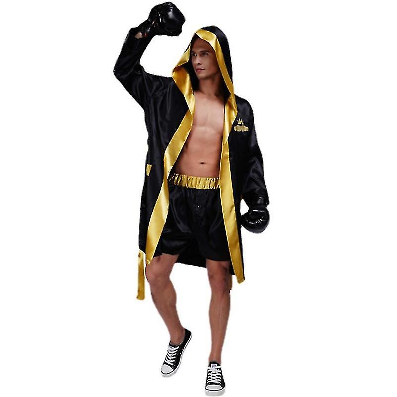 Adult Men Boxing Costume Heavyweight World Champion Boxer Includes Robe ...