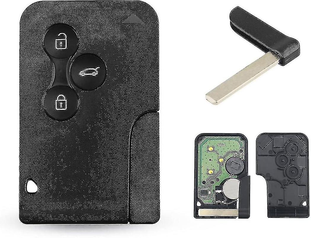 Car Key Remote, 3 Buttons Key Shell Plip Card Key Smartcard Remote For ...