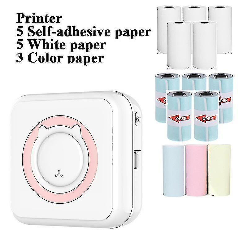 Portable Bluetooth Mini Printer - Wireless Pocket Sticker Printer For ...
