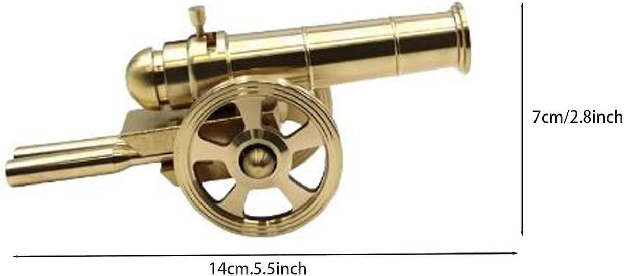 Model Cannon Decoration,Mini Cannon Home Solid Brass Cannon Brass ...