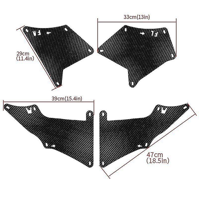 Mud Flaps For Toyota Land Cruiser Prado Carbon Fiber Texture Splash Guards Mudflaps Fender ...