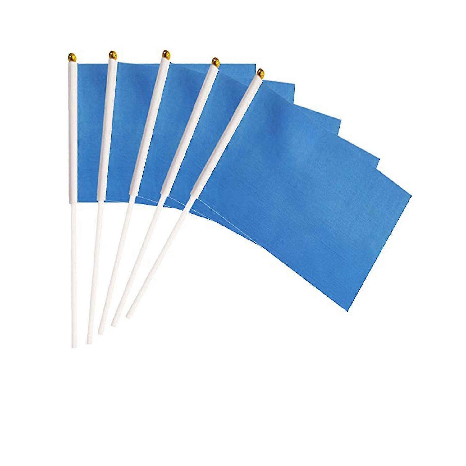 100pcs Handheld Square Flags Solid Color Mini Flag Party Supplies Party ...