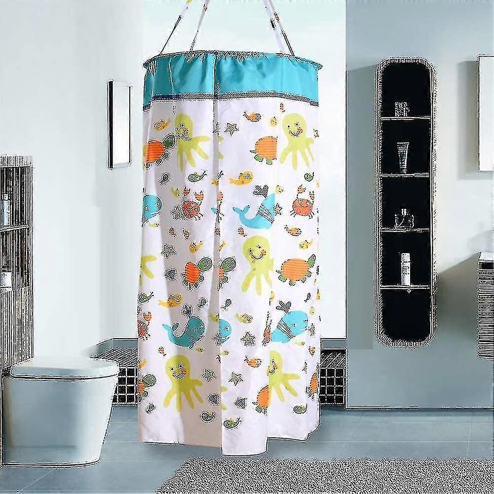 Round Polyester Shower Curtain Hanging Thermal Insulation Thickened ...