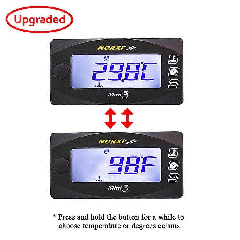 Motorcycles Cylinder head temperature Voltmeter Time norxi For YAMXHA NMAX XMAX TMAX Mini3 LED ...