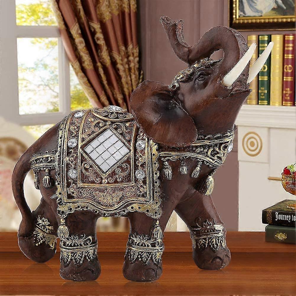 Wealth Lucky Elephant Statue, Feng Shui Figurine, Collectible Sculpture ...