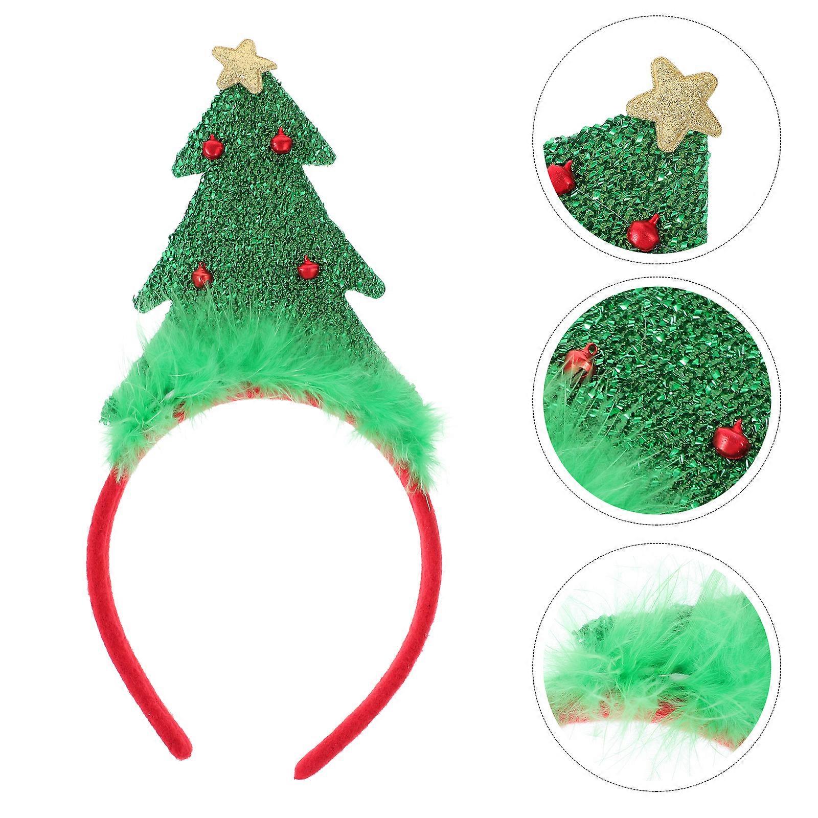 6pcs Christmas Headband Christmas Party Headbands Christmas Tree Hair ...