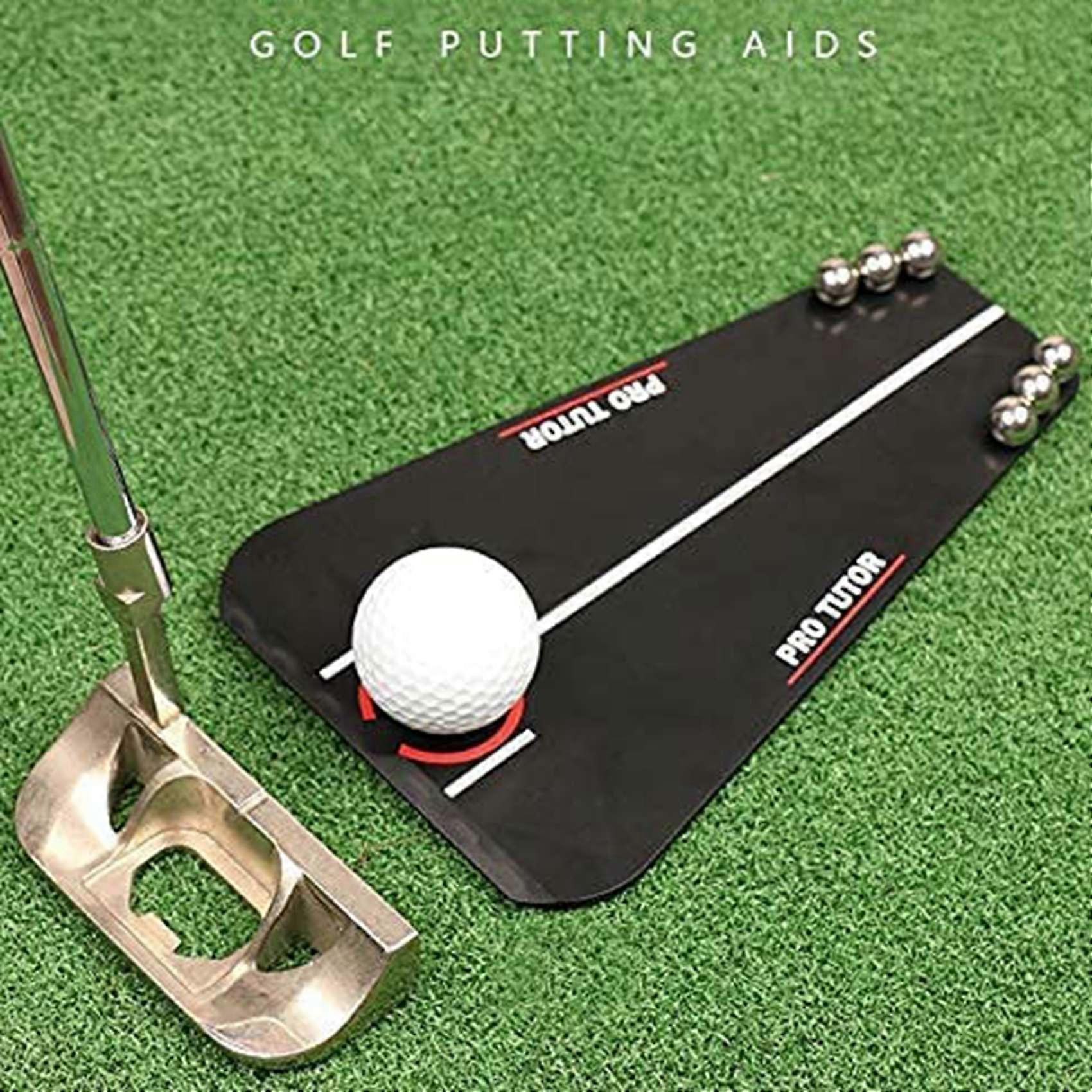 Golf Putting Tutor with Free Zipper Case, Golf Putting Aid Indoor ...