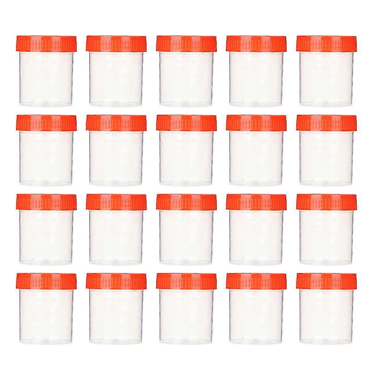 50 Pcs/1 Containers Lids Specimen Collection Tube Ph Test Cups Specimen ...