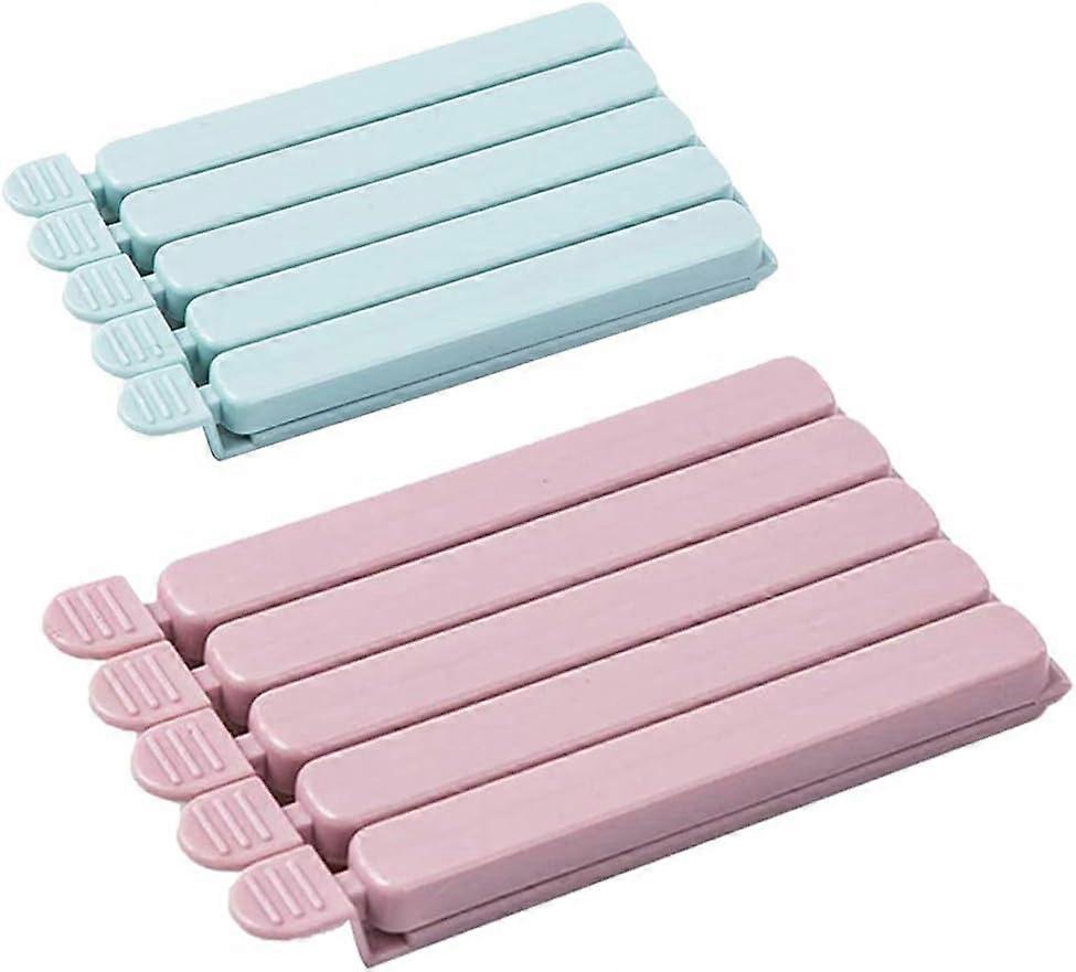 Food Sealing Clips, 10Pcs Bag Closure Clip with 2 Sizes, Kitchen ...