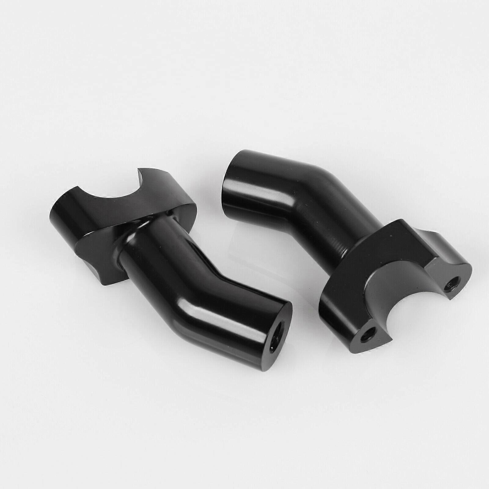 Black 3.5Inch Tall Pullback Handlebar Risers for Softail Dyna Touring ...