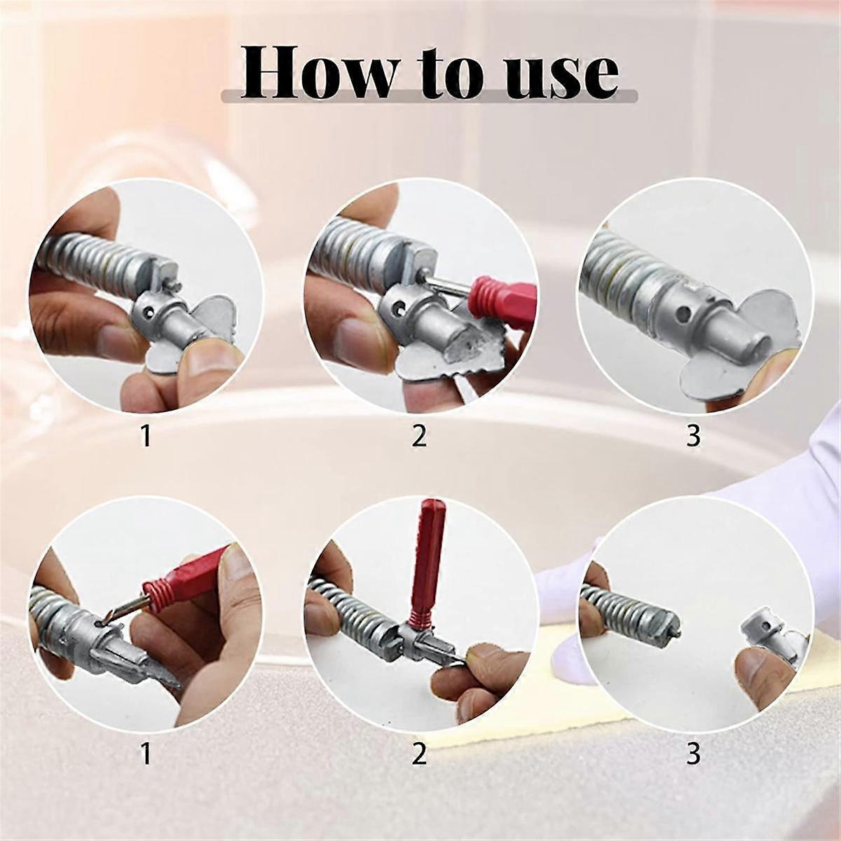 Drainage Cleaner Combination Cutter Head Set Automatic Head Locking ...