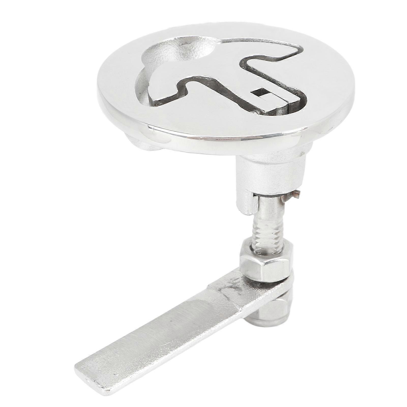 Boat Hatch Latch with Back Plate 62mm 316 Stainless Steel Silver Flush ...