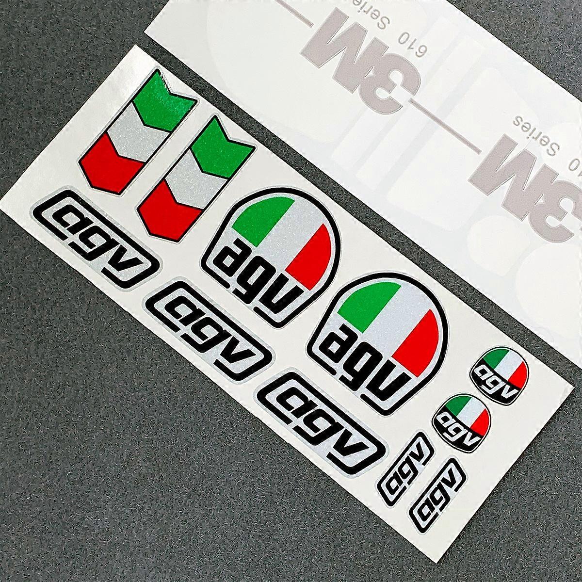 3M Highly Reflective Motorcycle Helmet Stickers Can Be Pasted Arc ...