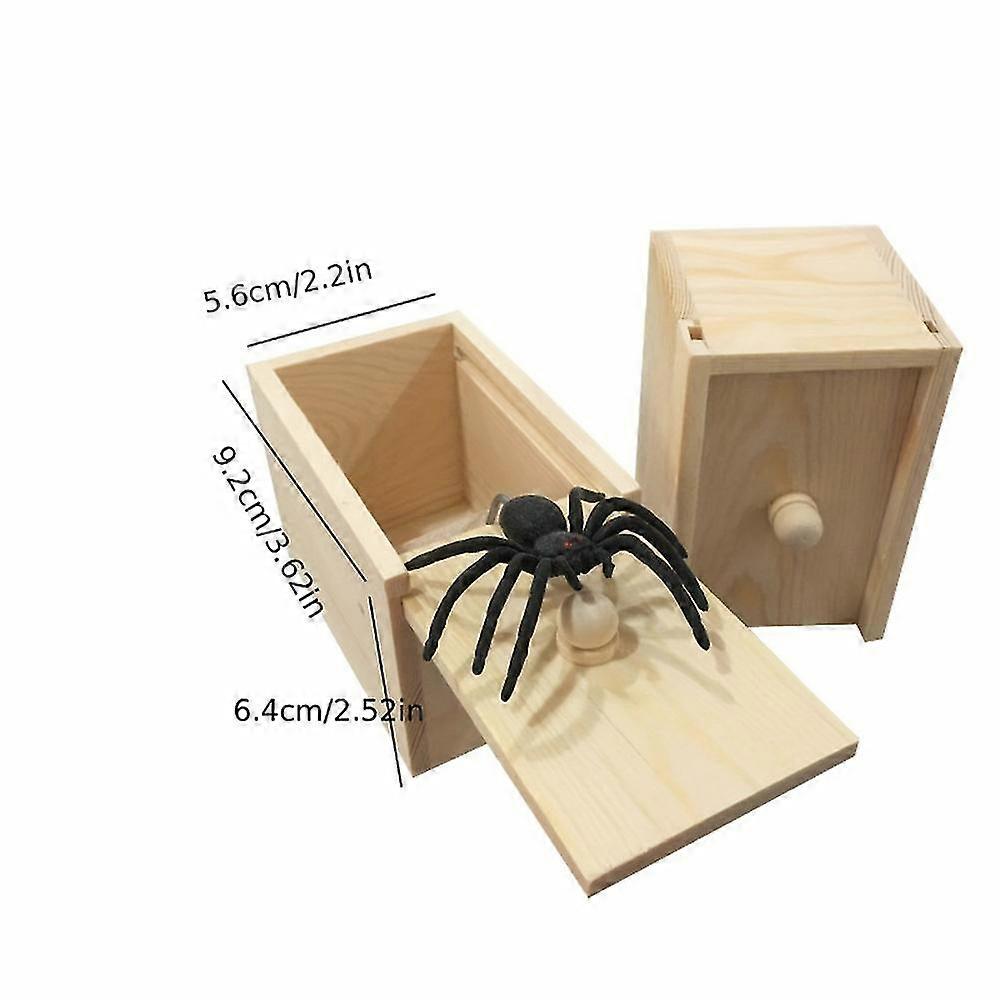 Spider Prank Box - Prank Funny Wooden Box Toy, Hilarious Christmas ...