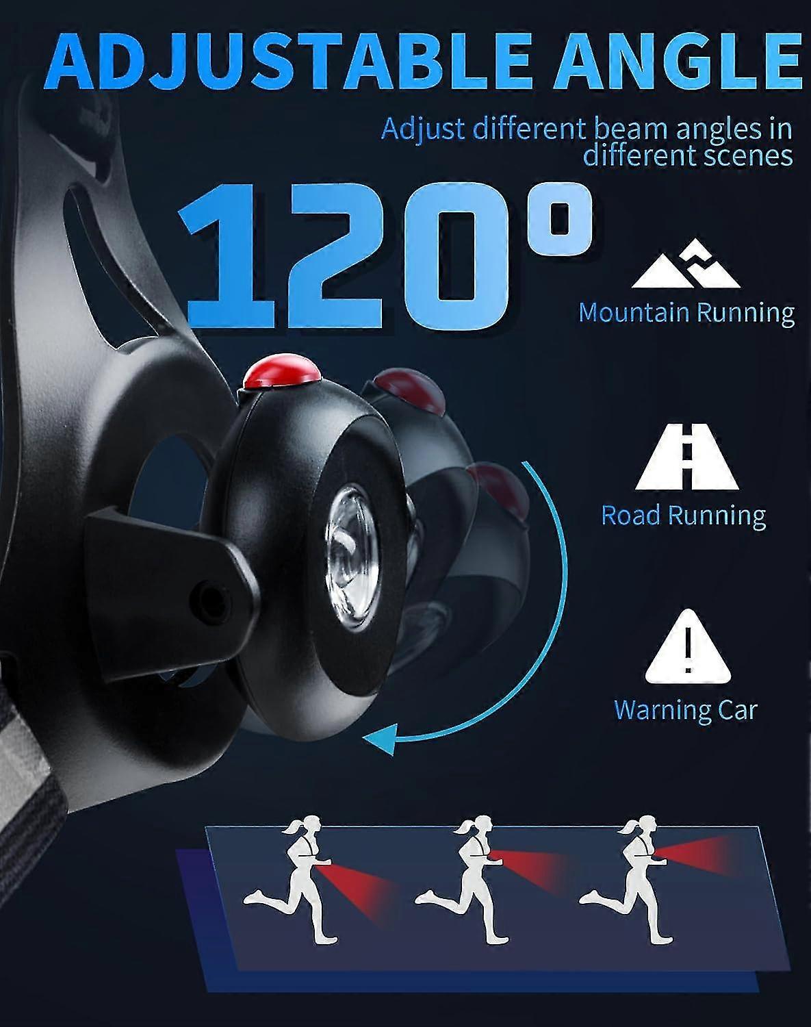 Running Lights for Runners, Running Lights Rechargeable with 120 ...