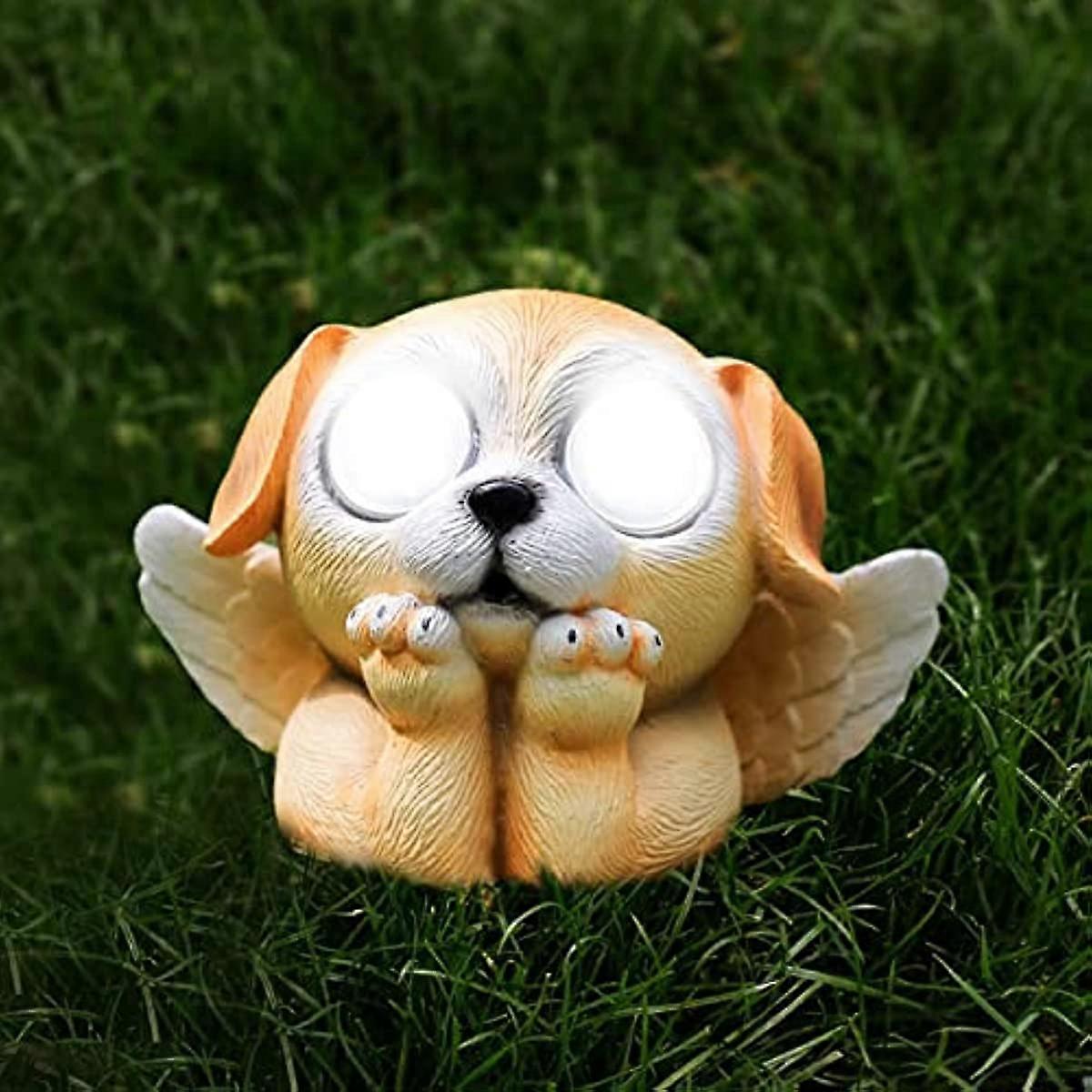 Solar Garden Decoration Figures Animal Figure with LED Solar Eyes LED ...