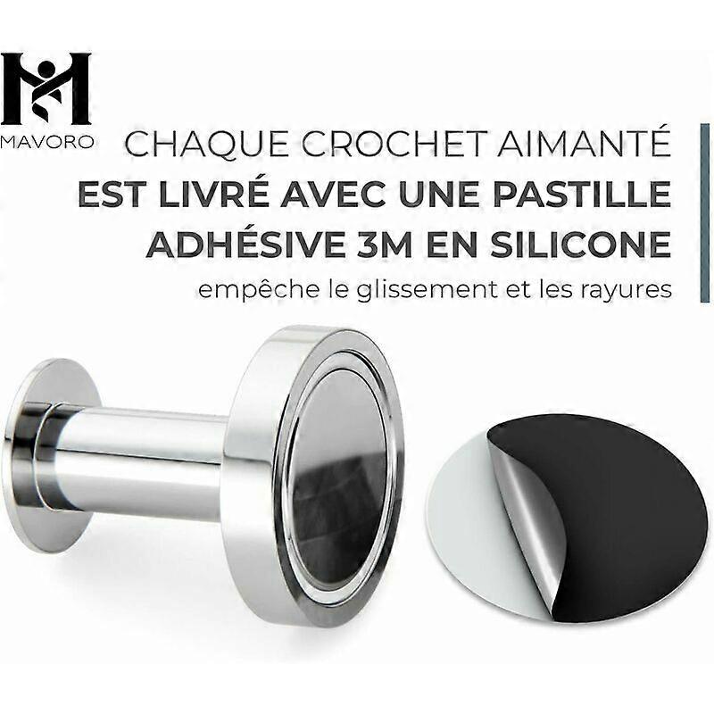 Magnetic Coat Rack for Hanging Coats and Bags, 2 Extremely Strong ...