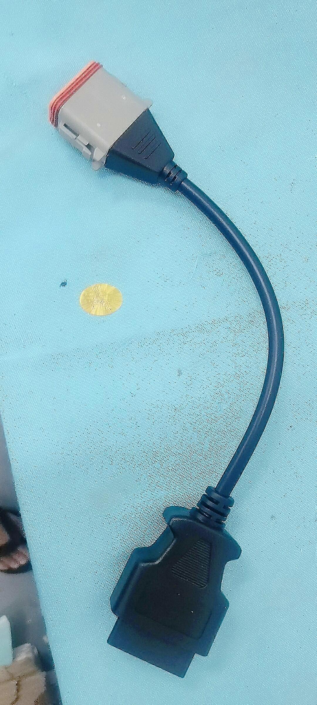 Obd 12pin To 16pin Cable For Komatsu For Cummins Adapter | Fruugo UK