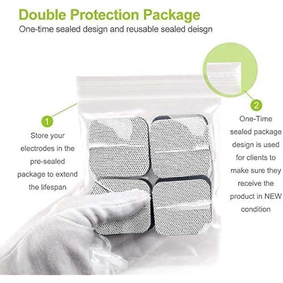 TENS Machine Pads 50 x 50mm 20 Pcs 3rd Gen Latex-Free TENS Electrode ...