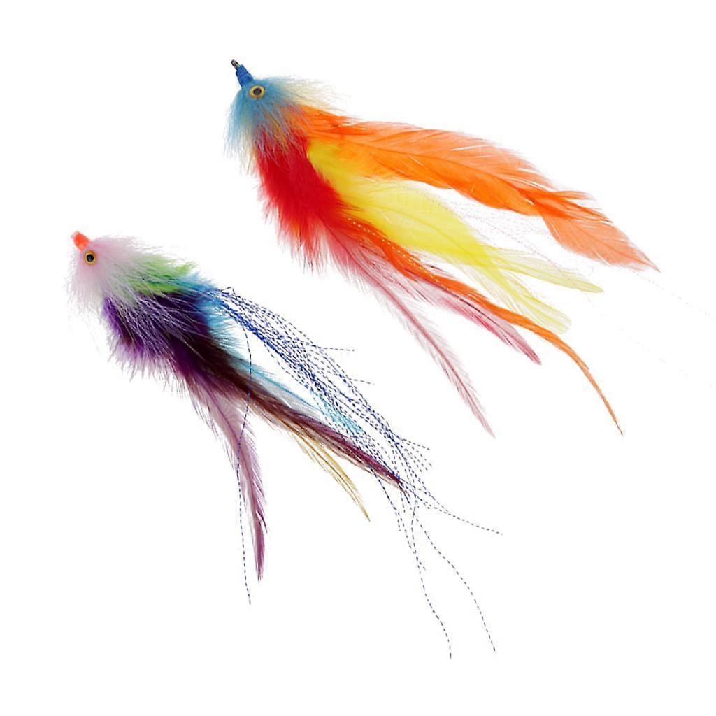 2 Pieces Artificial Feathers Fly Fishing Streamer | Fruugo UK