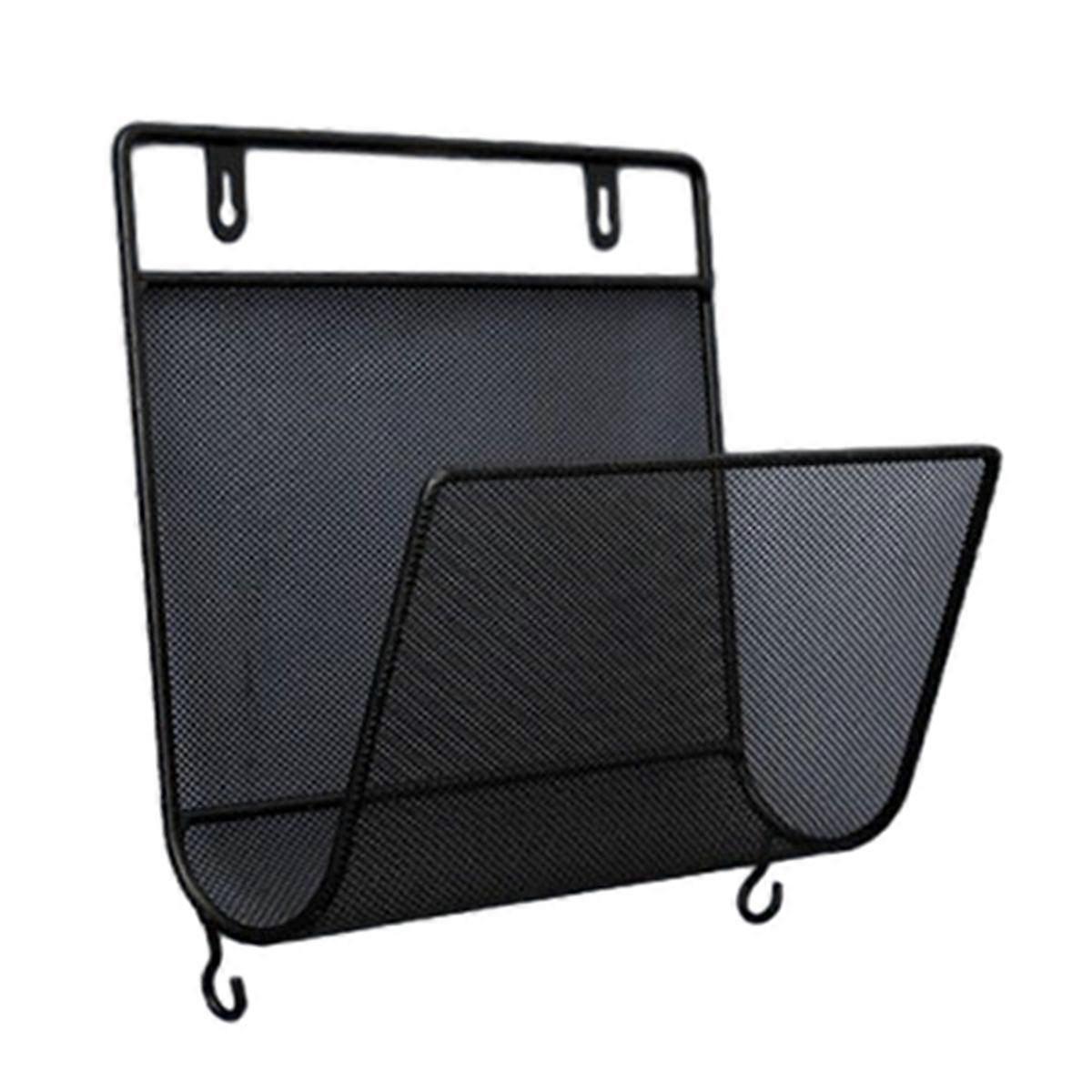 Iron Book Rack Metal Newspapers Rack Wall Mounted Bookshelf Wall ...
