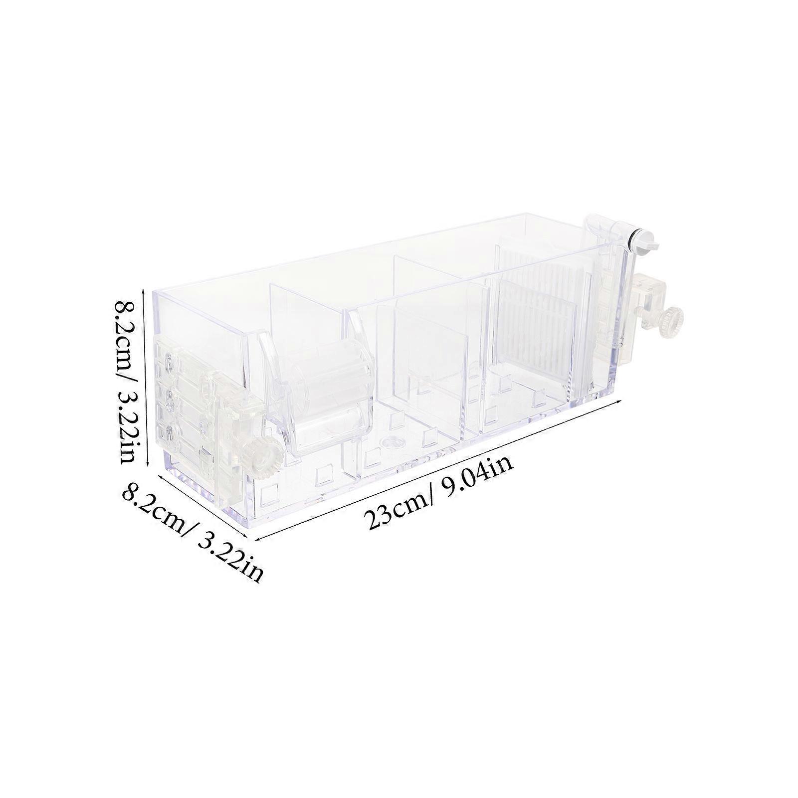1 Set Fish Tank Water Purification Box Acrylic Filtering Box with ...