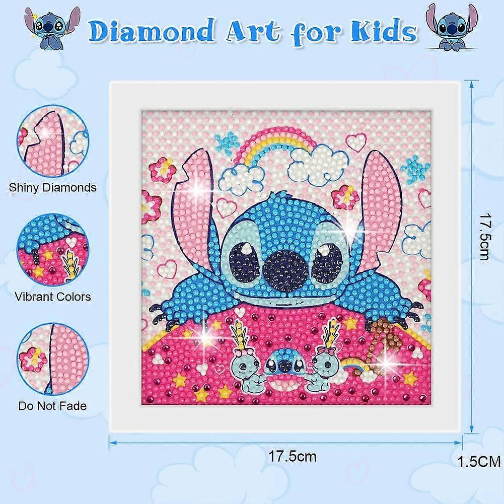 5D Diamond Painting Kit for Kids, Art Crafts Kits with Wooden Frame ...