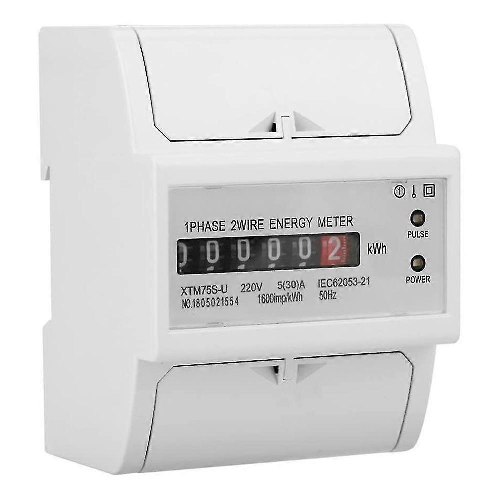 220v Din-rail Electric Meter, Digital 1 Phase Electric Meter 2 Wire 4p ...