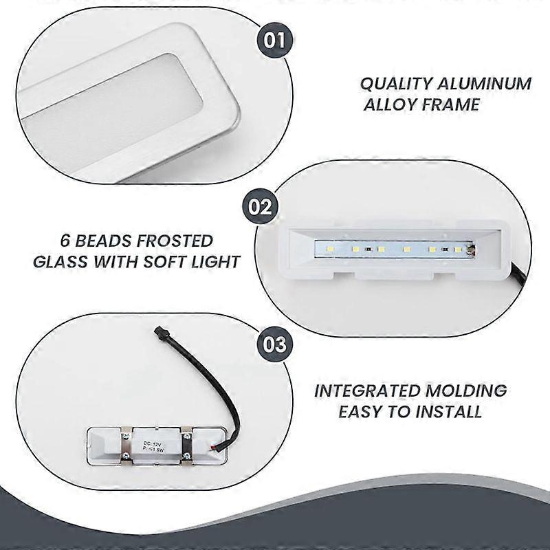 Range Hood Light Bulbs,120mm LED Cooker Light 1.5W Rectangle Smoke ...