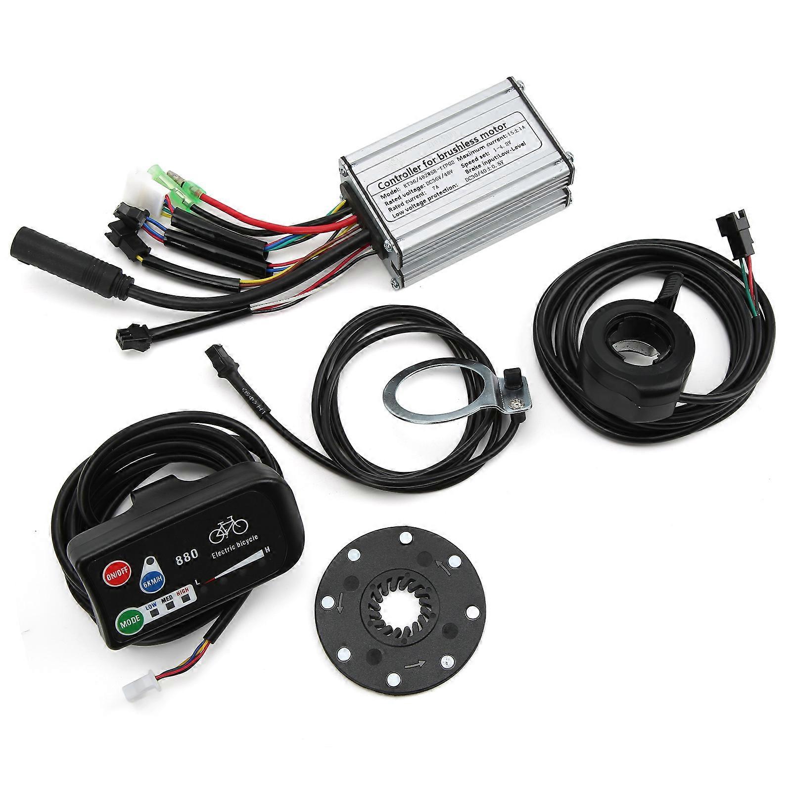 Electric Bicycle 36V/48V 15A Square Wave Controller with LED880 Display ...