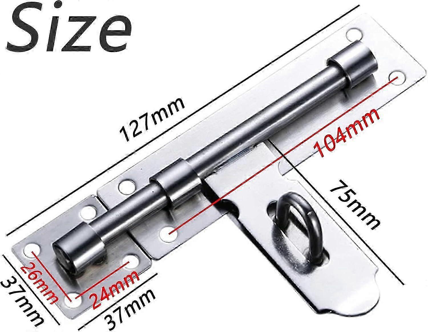 Piece Sliding Barrel Bolt Latch, Stainless Steel Latch Bolt With ...