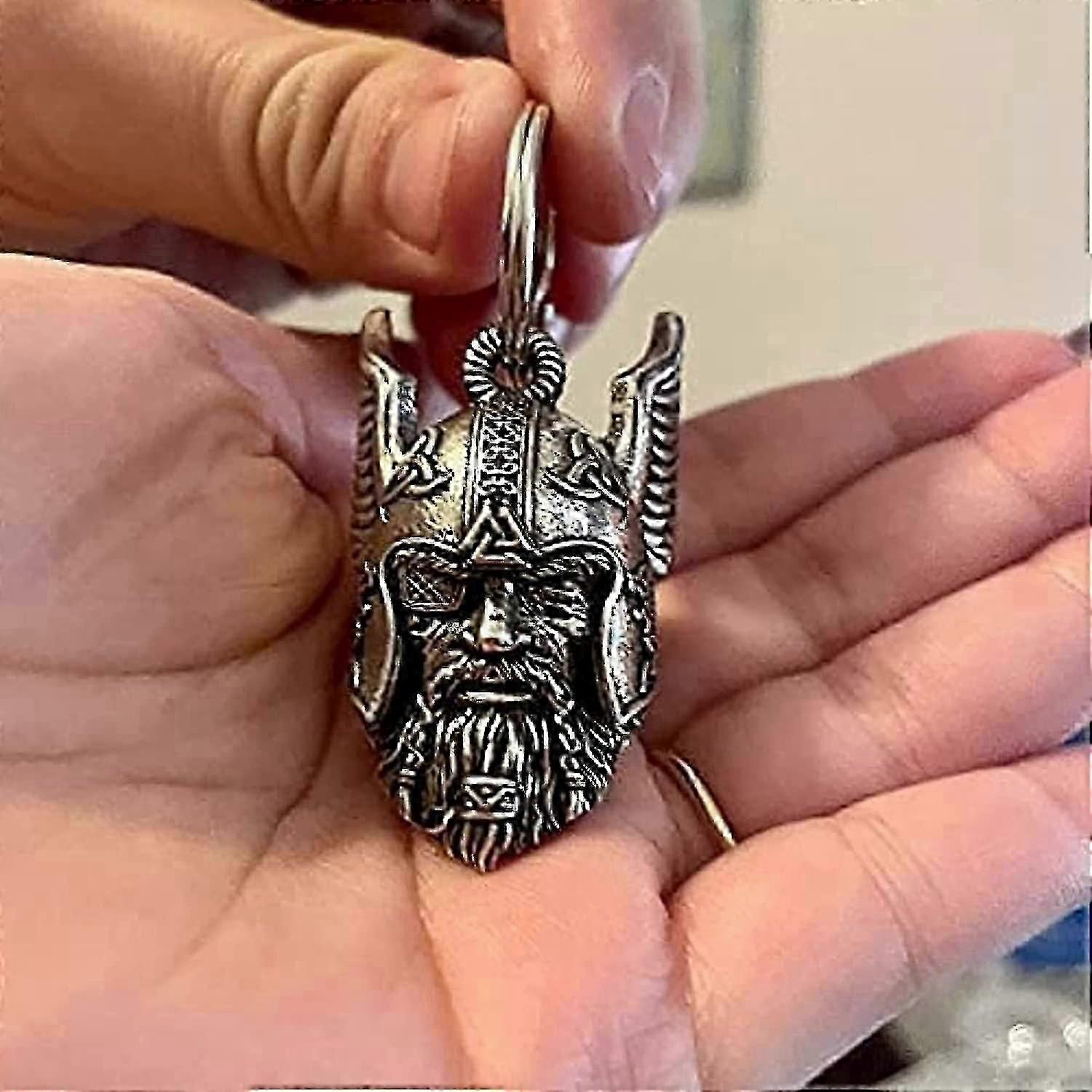 The Guardian Of The Viking God Of Odin,good Luck Charm,biker Gift,rides A Bell To Dispel Bad ...