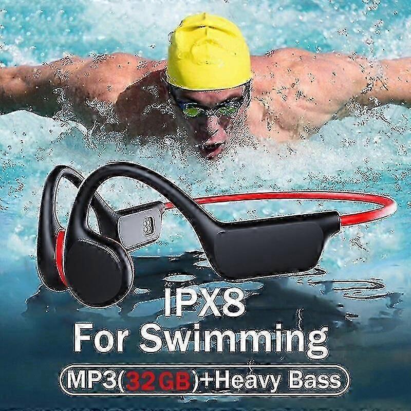 Bluetooth Earphones, Swimming Ipx8 Waterproof 32g Memory In Ear ...