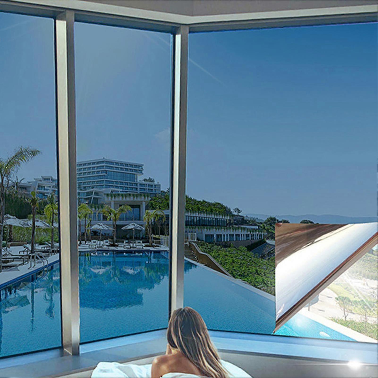 Home Sun Protection With One-way Window Film - Non-adhesive, Explosion ...