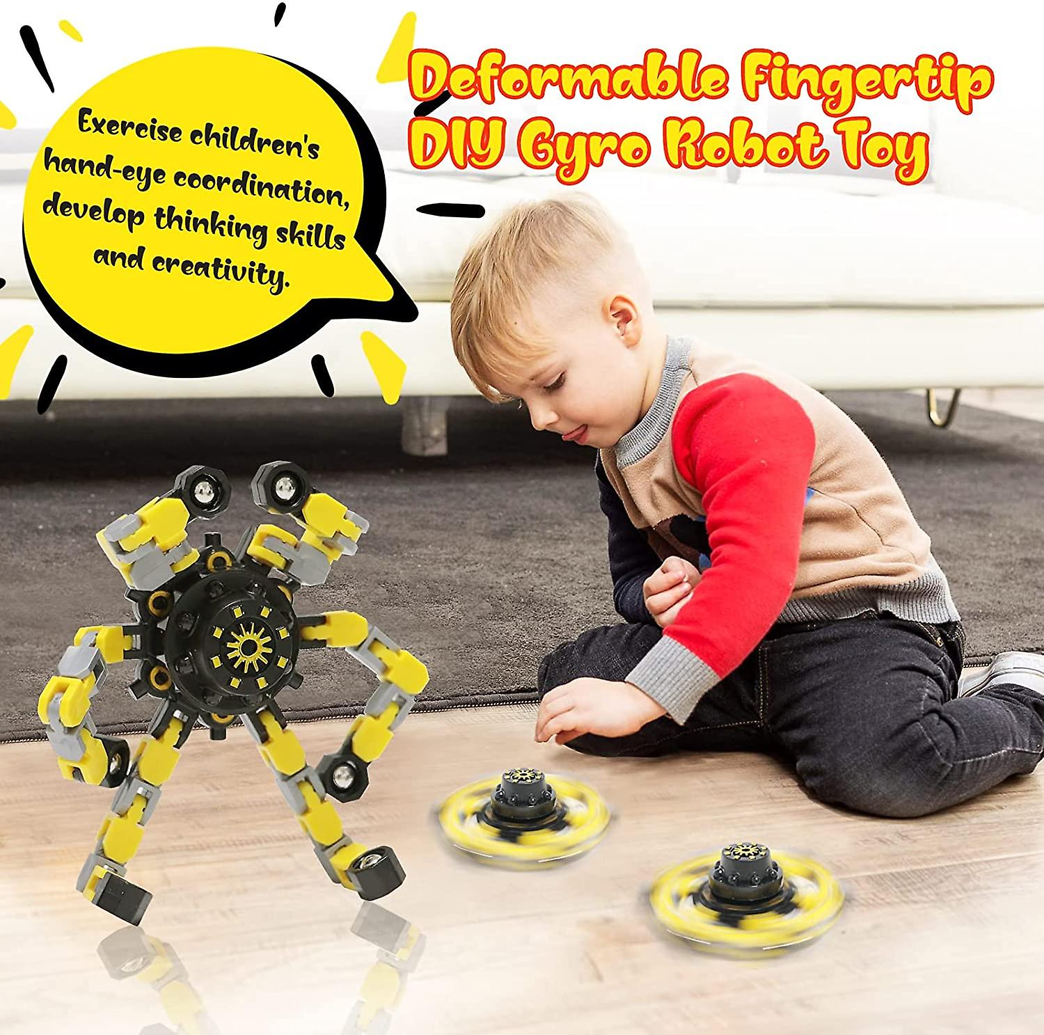Cool Fidget Spinners Creative Mechanical Chain Robot Hand Fidgets ...