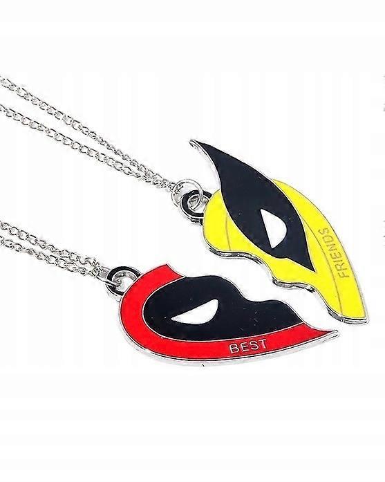 Deadpool And Wolverine 2x Necklace Pendant Best Friends X-men Marvel ...