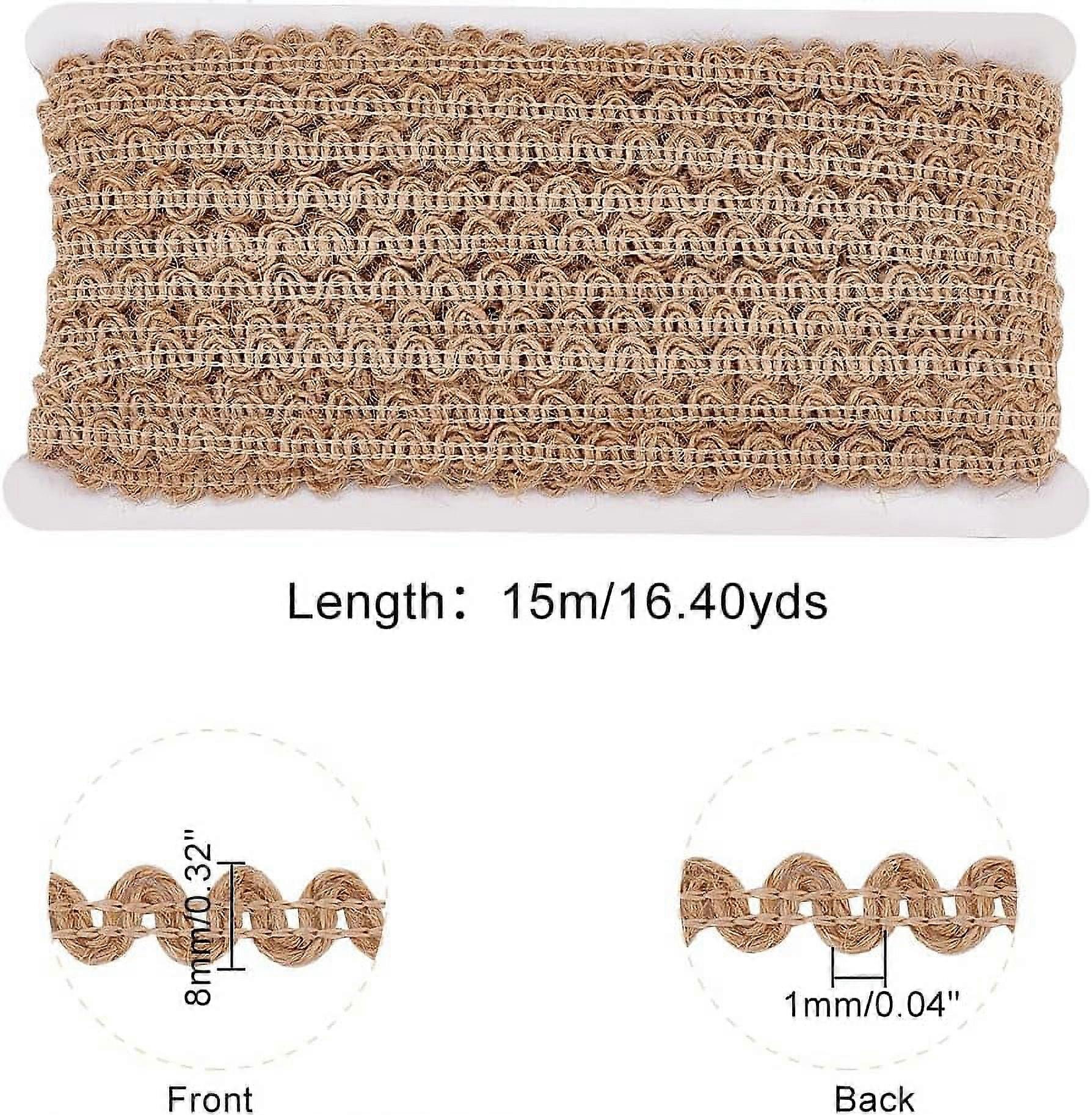 17mm Gimp Braid Trim 15 Yards Braided Jute Ribbon Fabric Trim Lace Trim ...