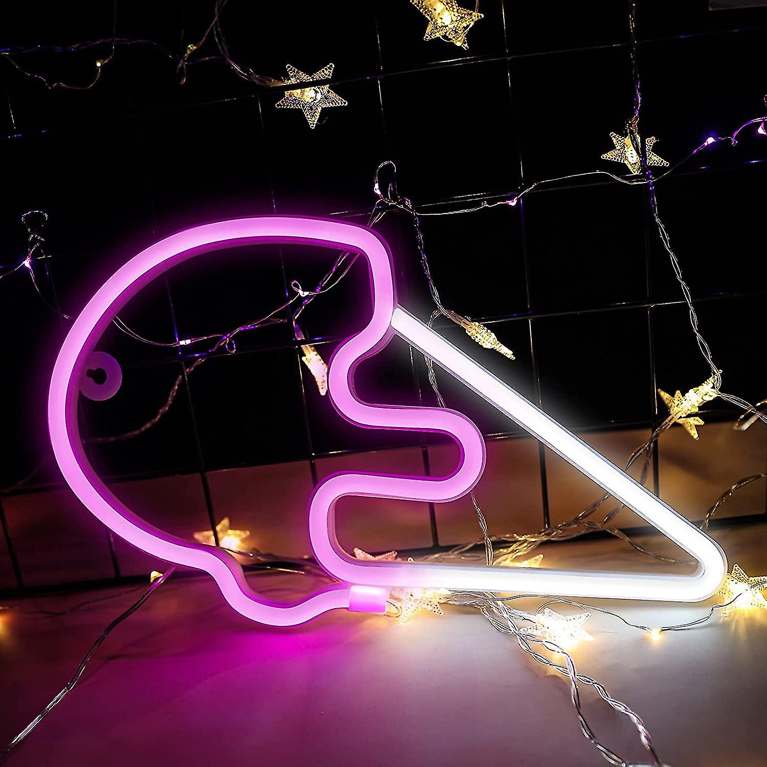 Led Neon Light Ice Cream Neon Signs For Wall Decor Battery Or Usb ...