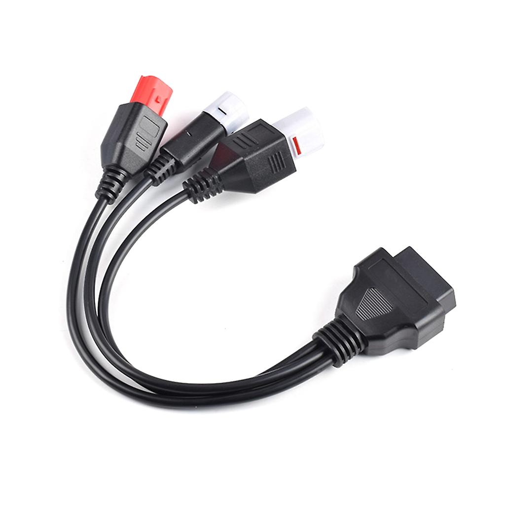 OBD Motorcycle Cable 3, 4 And 6 Pin to OBD2 Plug Cable Diagnostic Cable ...