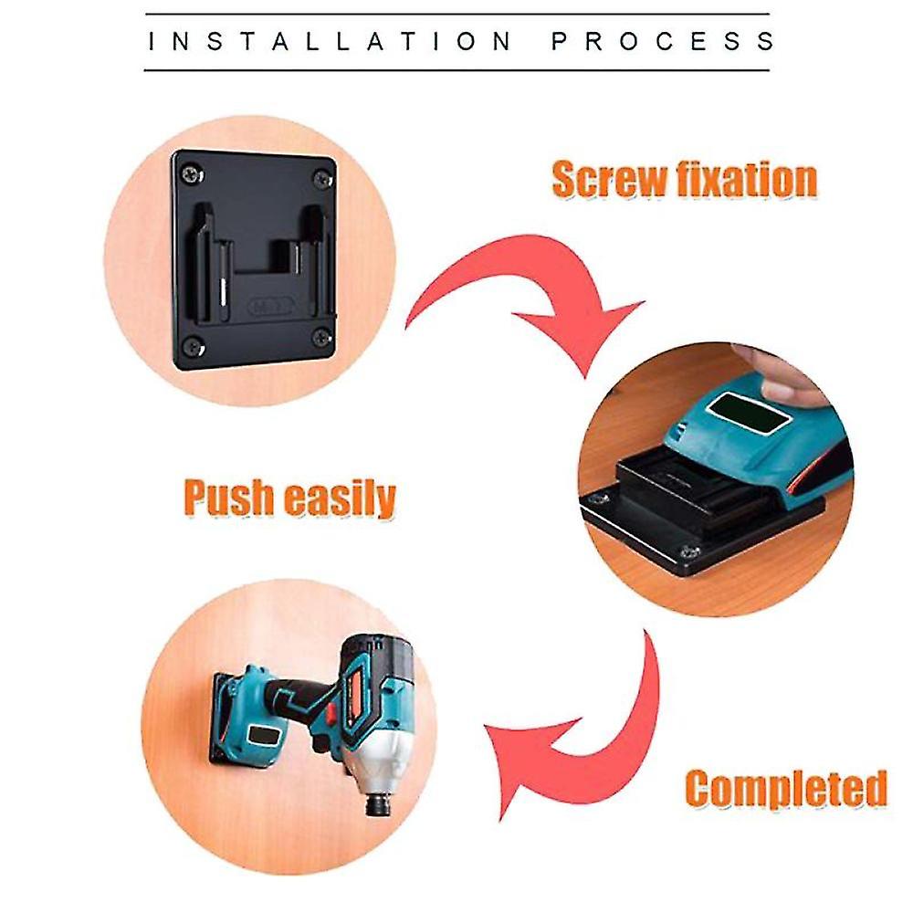 4 Pcs Power Tool Holder Mount Brackets Hook Storage Rack Power Tool ...