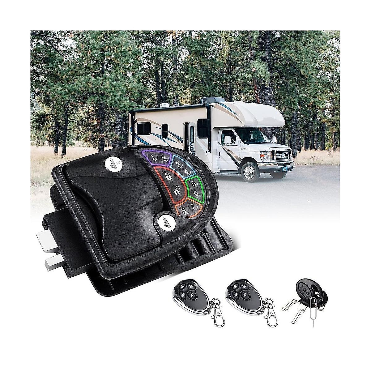 Upgraded RV Door Lock Keyless Entry, RV Lock with Key and Remote for ...