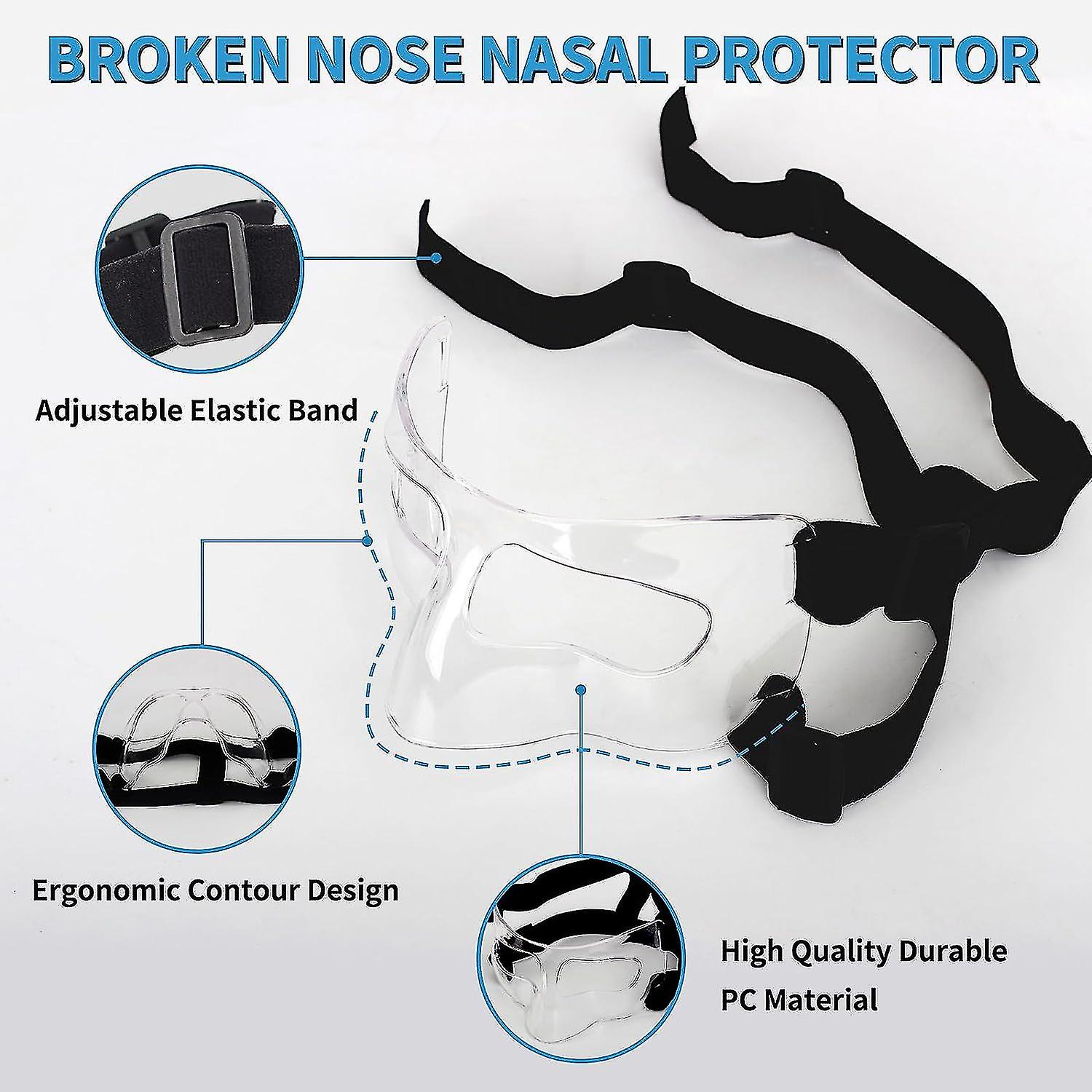 Nose Guard For Broken Nose, Adjustable Face Shield Mask For Sports ...
