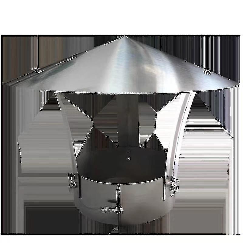 Stainless Steel Chimney Flue Cowl Pipe Rain Cover Protector Cap Ending ...