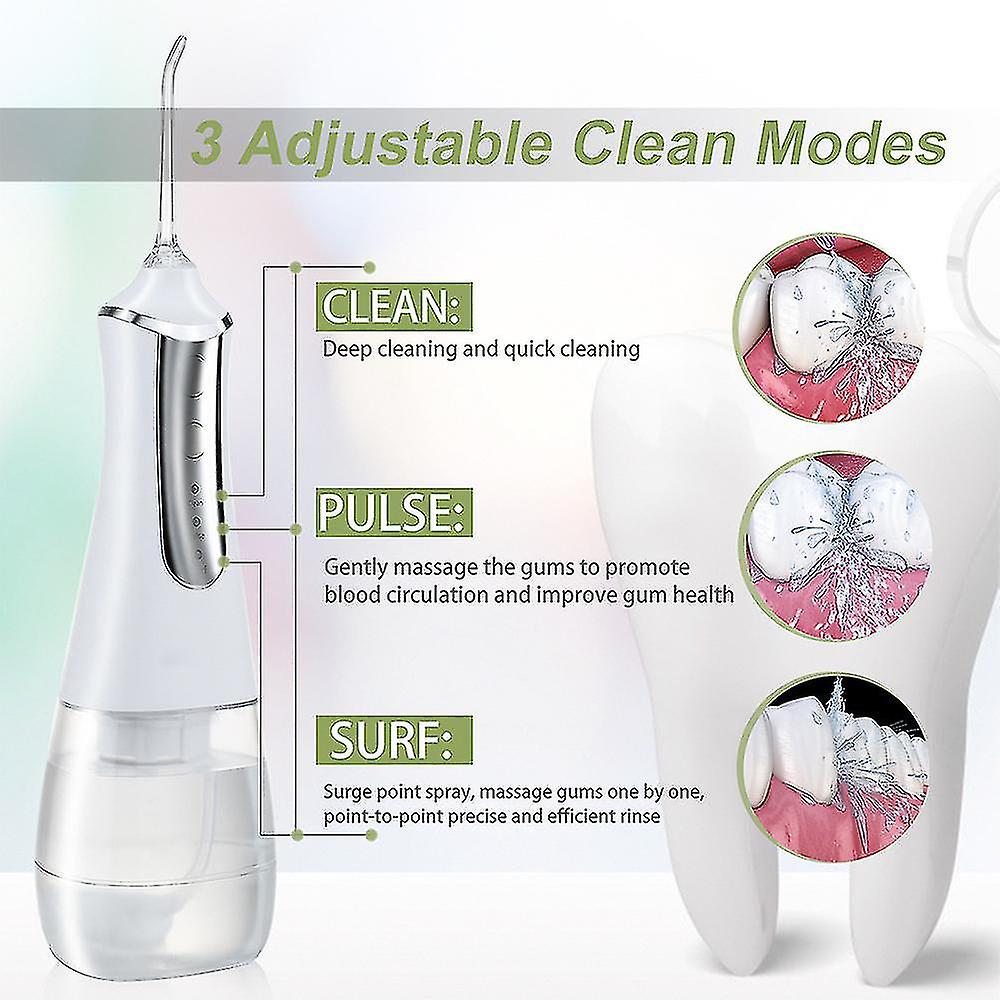 3-speed Tooth Rinser Electric Oral Tooth Cleaning Device Water Floss ...