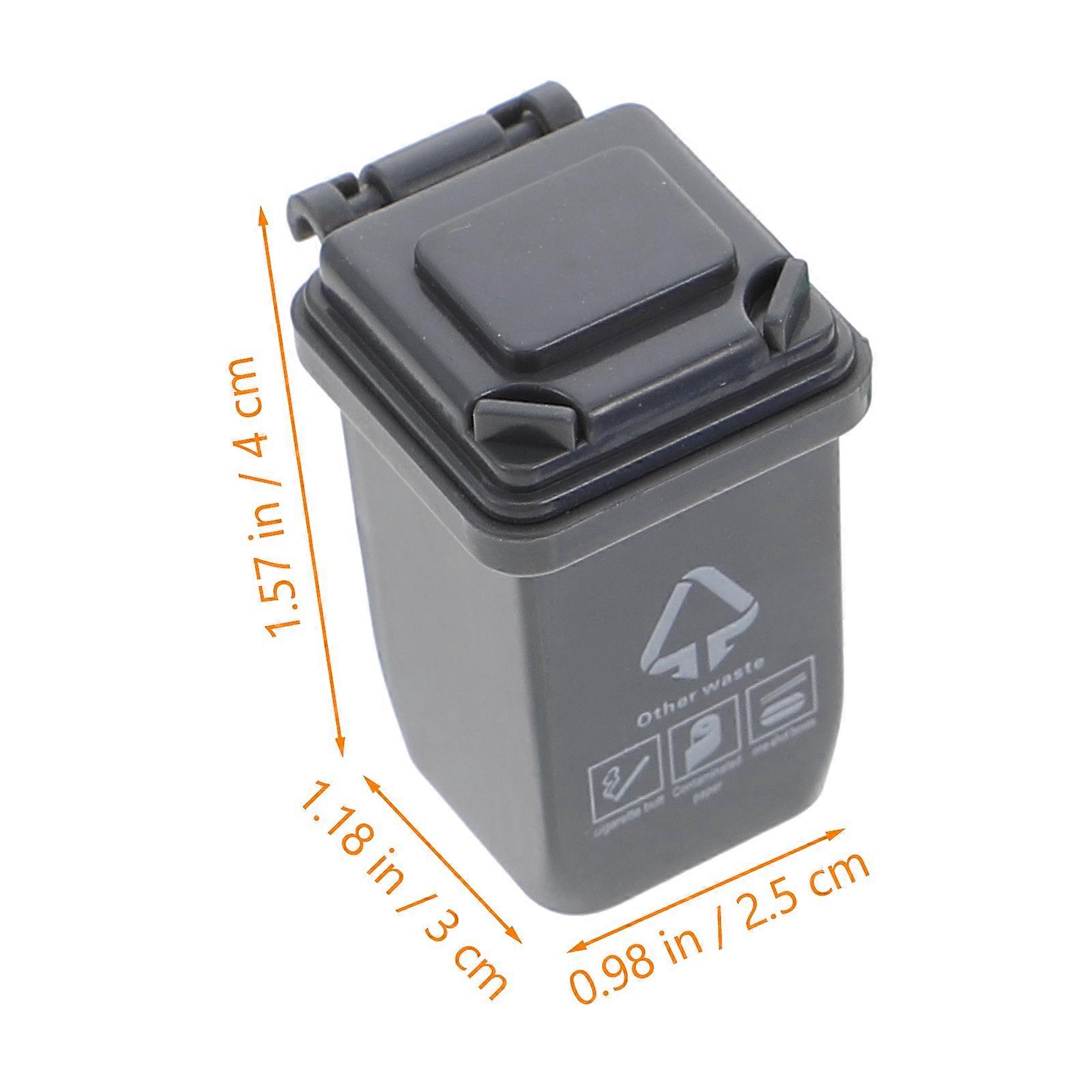 5 Pcs Containers Lids Doll House Sorting Garbage Bin Mini Garbage Can ...