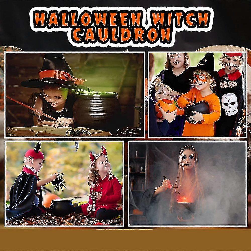 Halloween Cauldron Fog Machine LINISME Fogger Mist Maker Sprayer ...