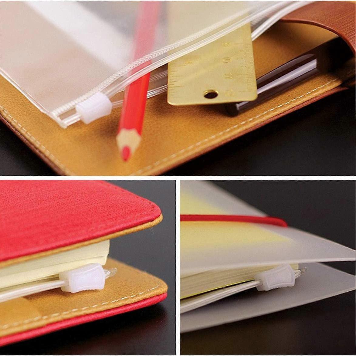 12 Pcs A5 Binder Pockets Binder Zipper Folders for 6-Ring Notebook ...