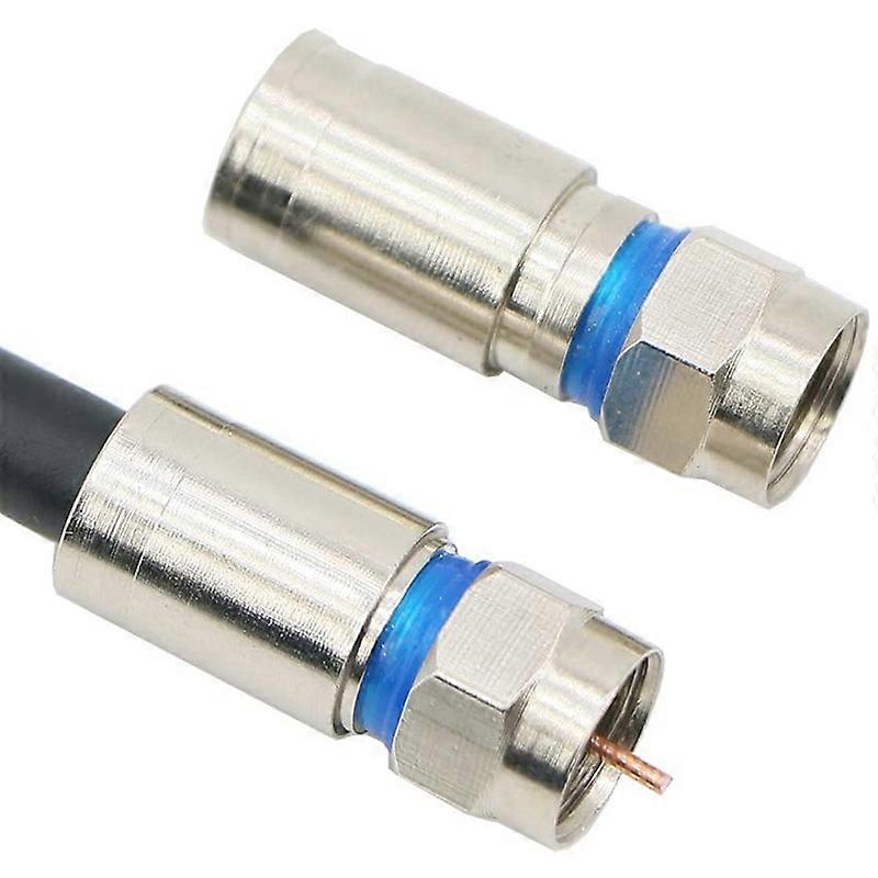 Compression RG6 F Connector Coax Coaxial Adapter Plug for Satellite ...