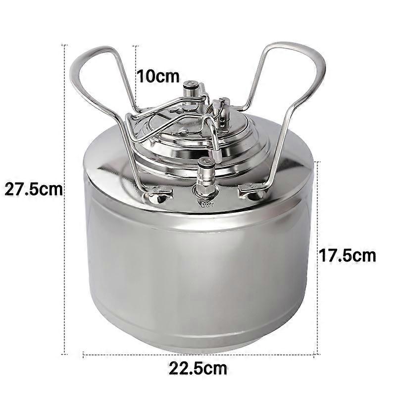 6L Cornelius Keg,Stainless Steek Ball Lock Beer Wine Barrel,Mini Keg ...